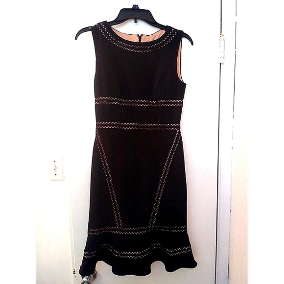 JS Collections | Dresses | Js Collections Womens Black Sheath Dress ...